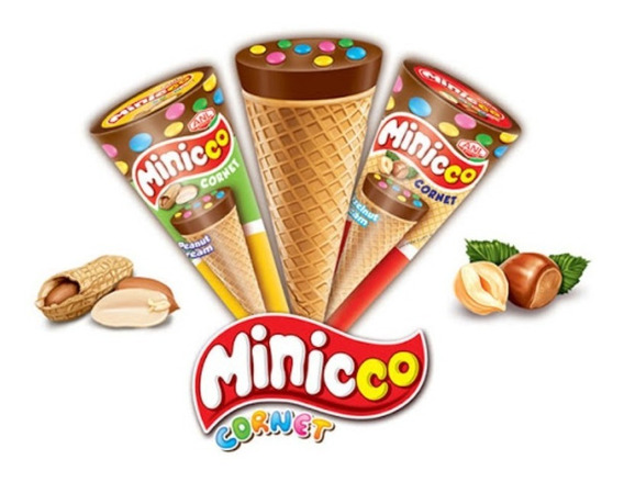 CONO DE CHOCOLATE MINICCO dp x 12 unds x 25g c/u