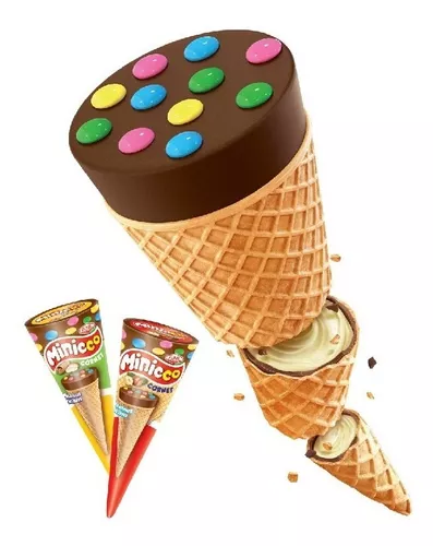 CONO DE CHOCOLATE MINICCO dp x 12 unds x 25g c/u