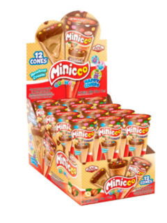 CONO DE CHOCOLATE MINICCO dp x 12 unds x 25g c/u